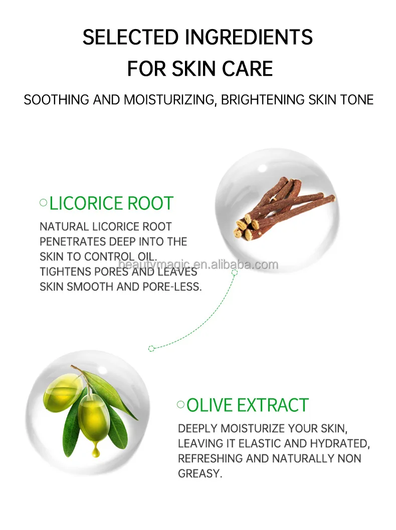 Private Label Organic Vegan Licorice Root Serum Whitening Lightening ...