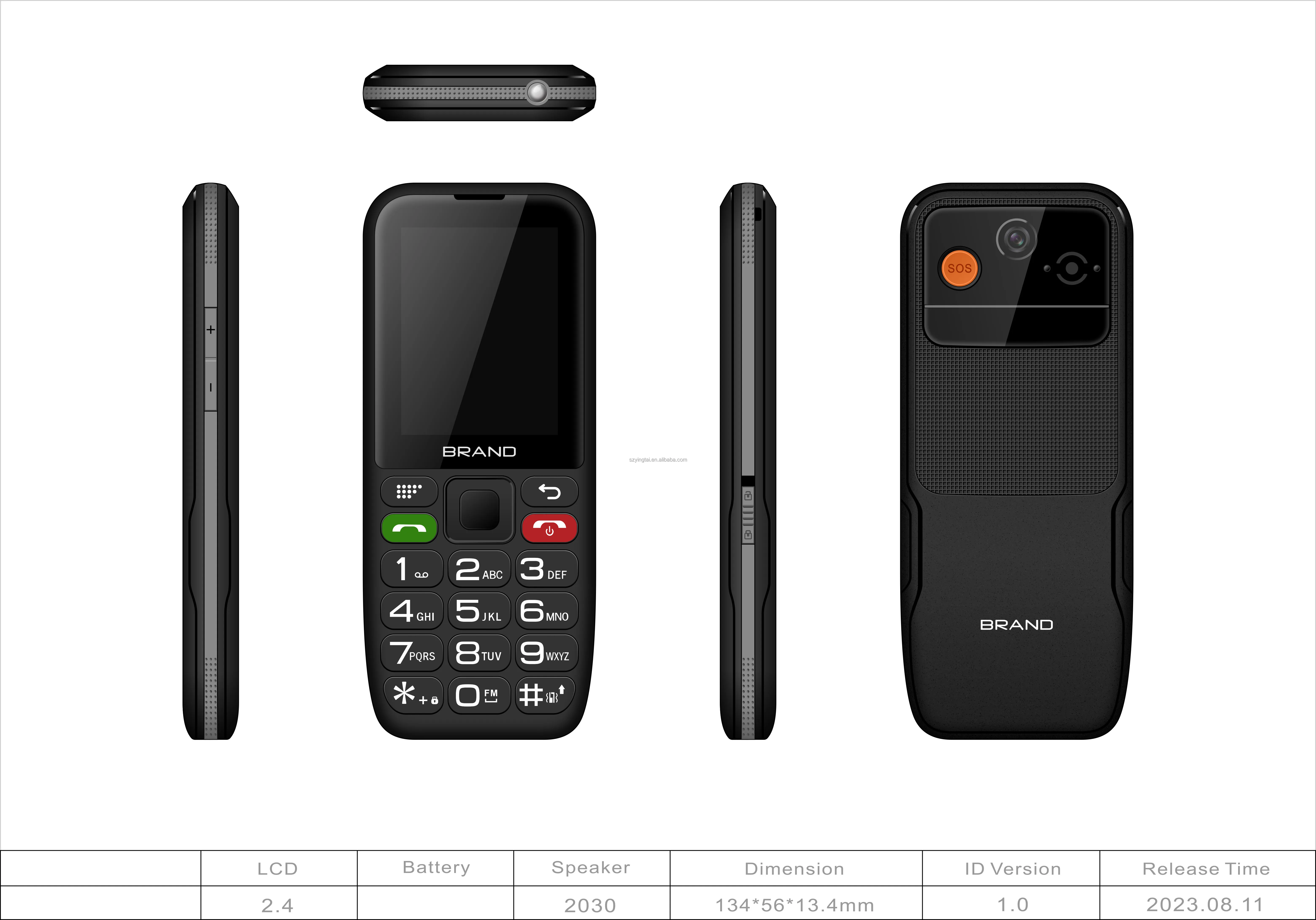 4g Multilingual Function Basic Keyboard Bar Feature Phone For Old Man ...