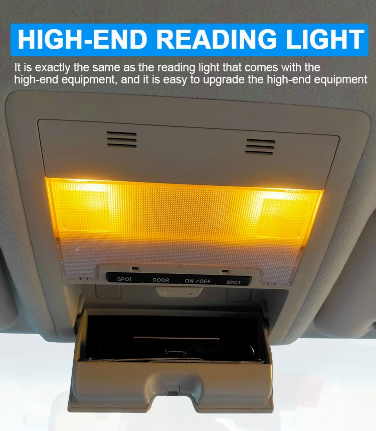 Auto Roof Ceiling Reading Lamps Dome Night Light Car Inner Roof Reading ...