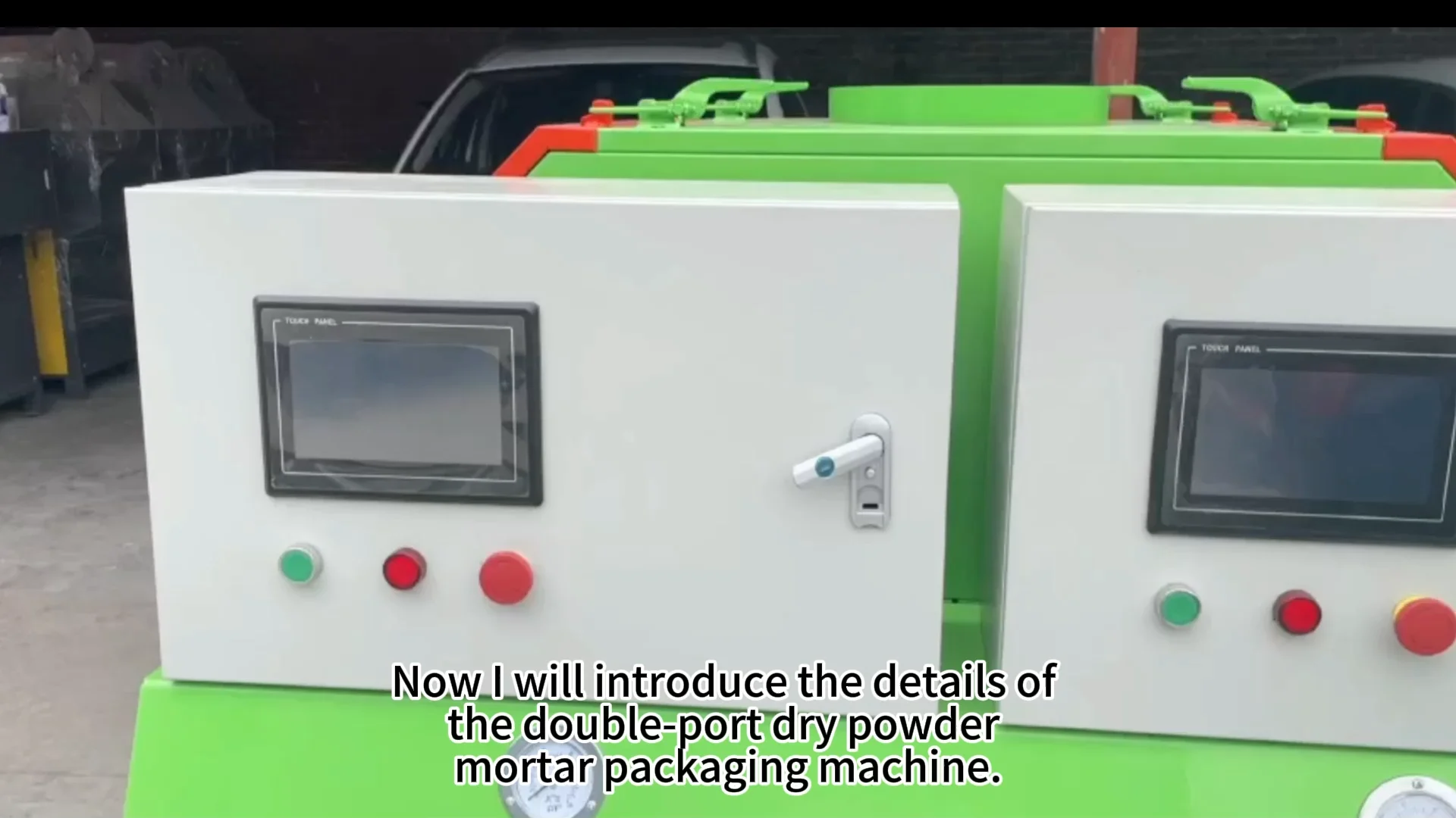 High-efficiency Double-port Mortar Baling Machine Talcum Powder ...