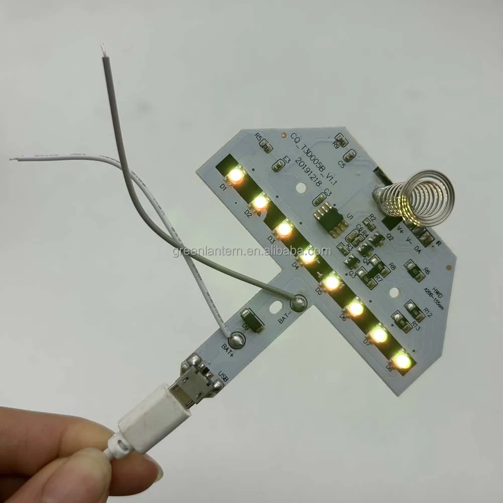 Led Pcb Only Rgb 7 Colors Touch Led Module With Touch Sensitive Switch For Diy 3d Led Night Lamp ...