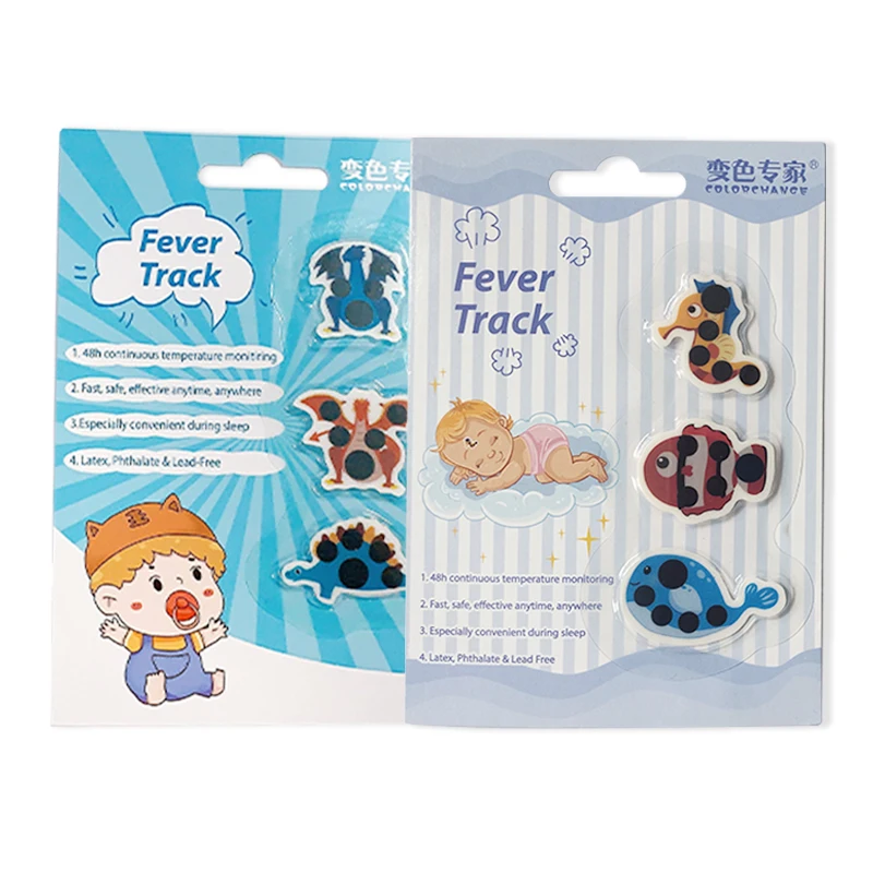 Customized Cartoon Body Temperature Test Forehead Thermometer Fever Sticker