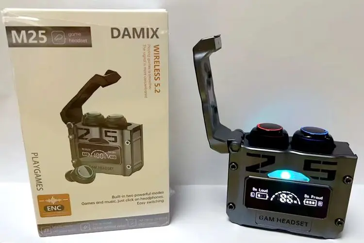 Factory Wholesale Price M25 TWS Game Earbuds In-ear Headphones