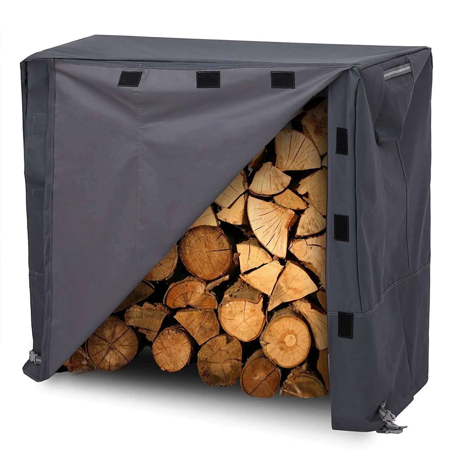 Heavy Duty Waterproof Outdoor Firewood Log Rack Cover 4-feet Fire Wood ...