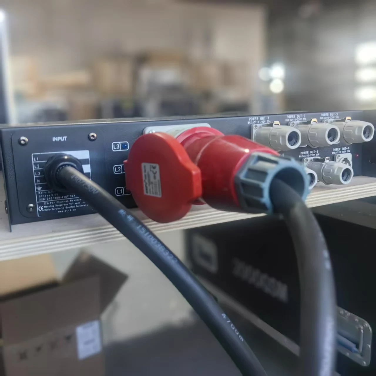 ST Custom Powercon Distribution Box Stage Power Distribution Rack Mount ...