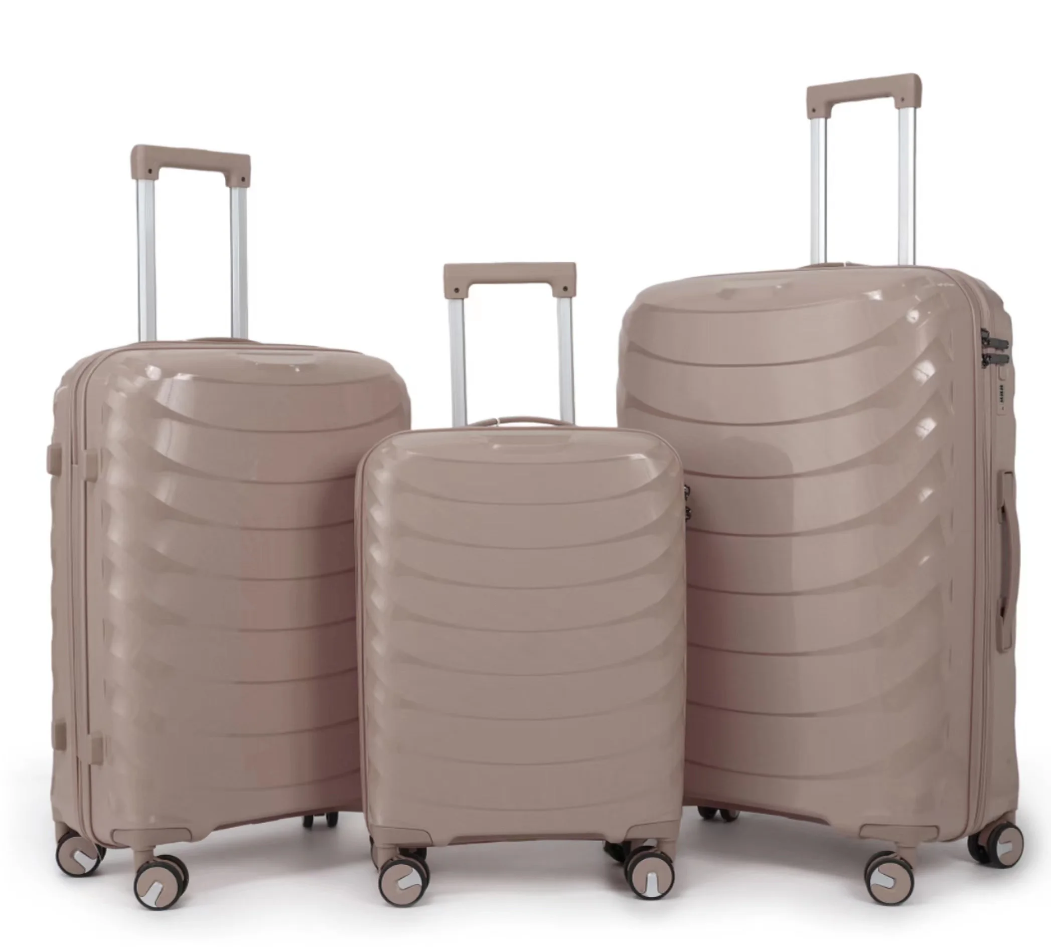 Luxury Luggage Modern Style 20/24/28-inch Pp Suitcase With 4 Wheels ...