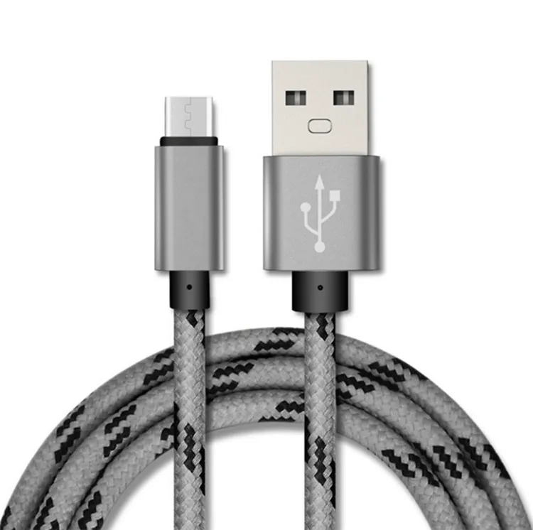 Fast Charging 1.5m5ft 2m6ft Micro Usb Braid Data Cable For Apple For ...