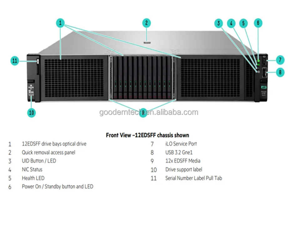New/used Hpe Proliant Dl380 Gen10 12lff Server P19718-b21 2u Rack ...