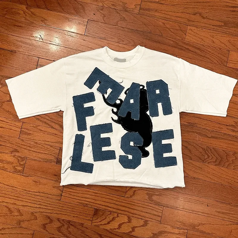 Custom Applique Embroidery Logo Drop Shoulder Heavyweight Distressed ...