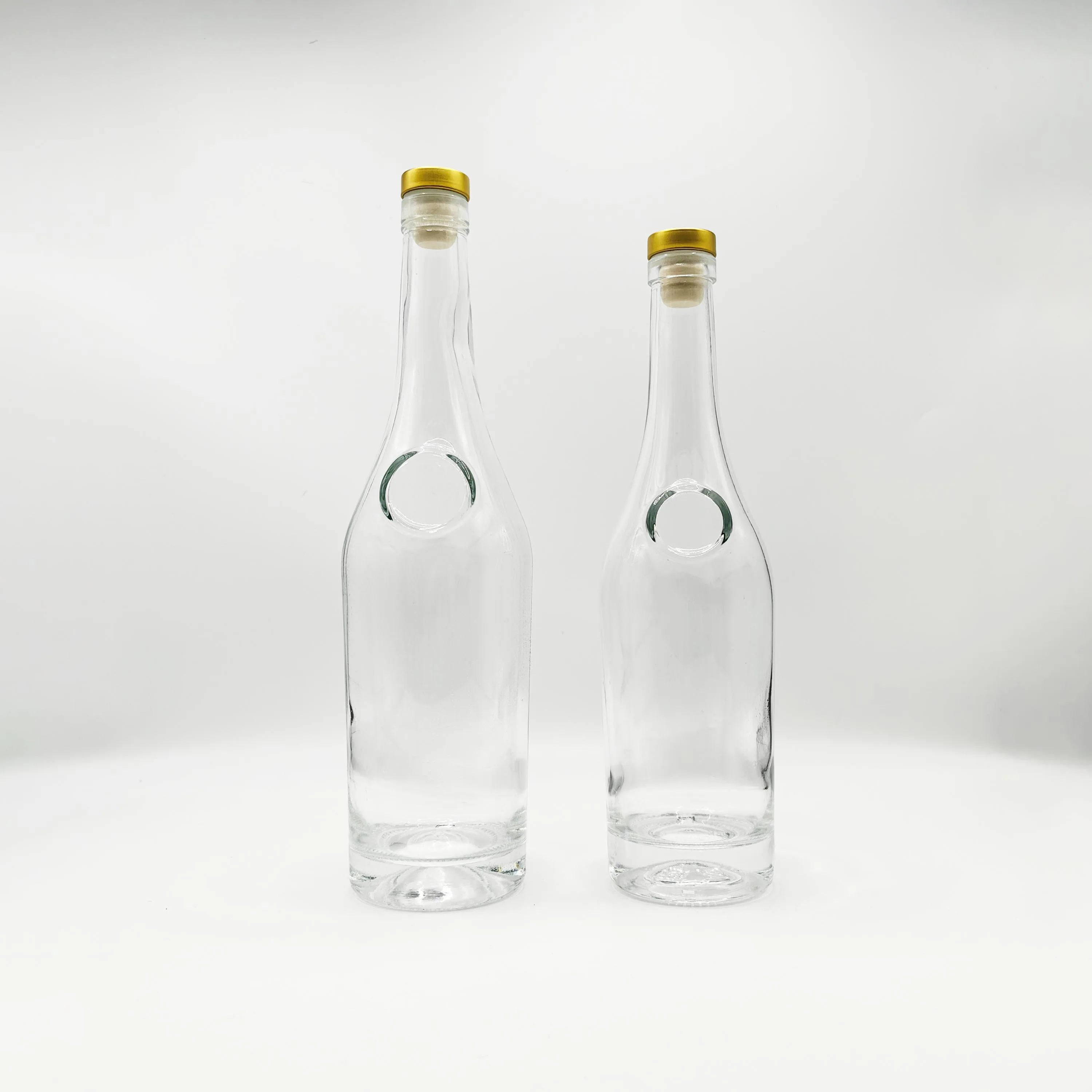 Custom Crystal White Thin Tall Bottle 500ml Premium Rum Liquor Wine Glass Bottle - Buy 500ml ...