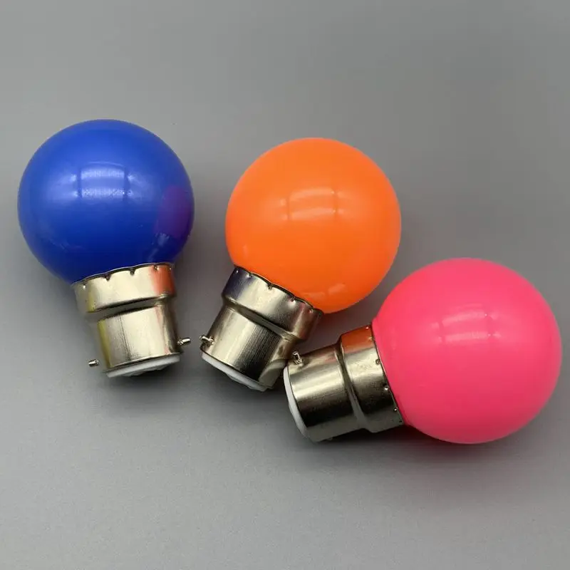 Small Size Ball Color Christmas Decoration Red Light Led Bulbs Red Bulb ...