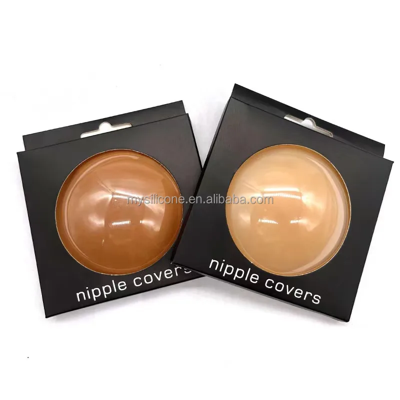 Seamless Reusable Thin Brazer Adhesive Silicone Nipplies Nipple Covers ...