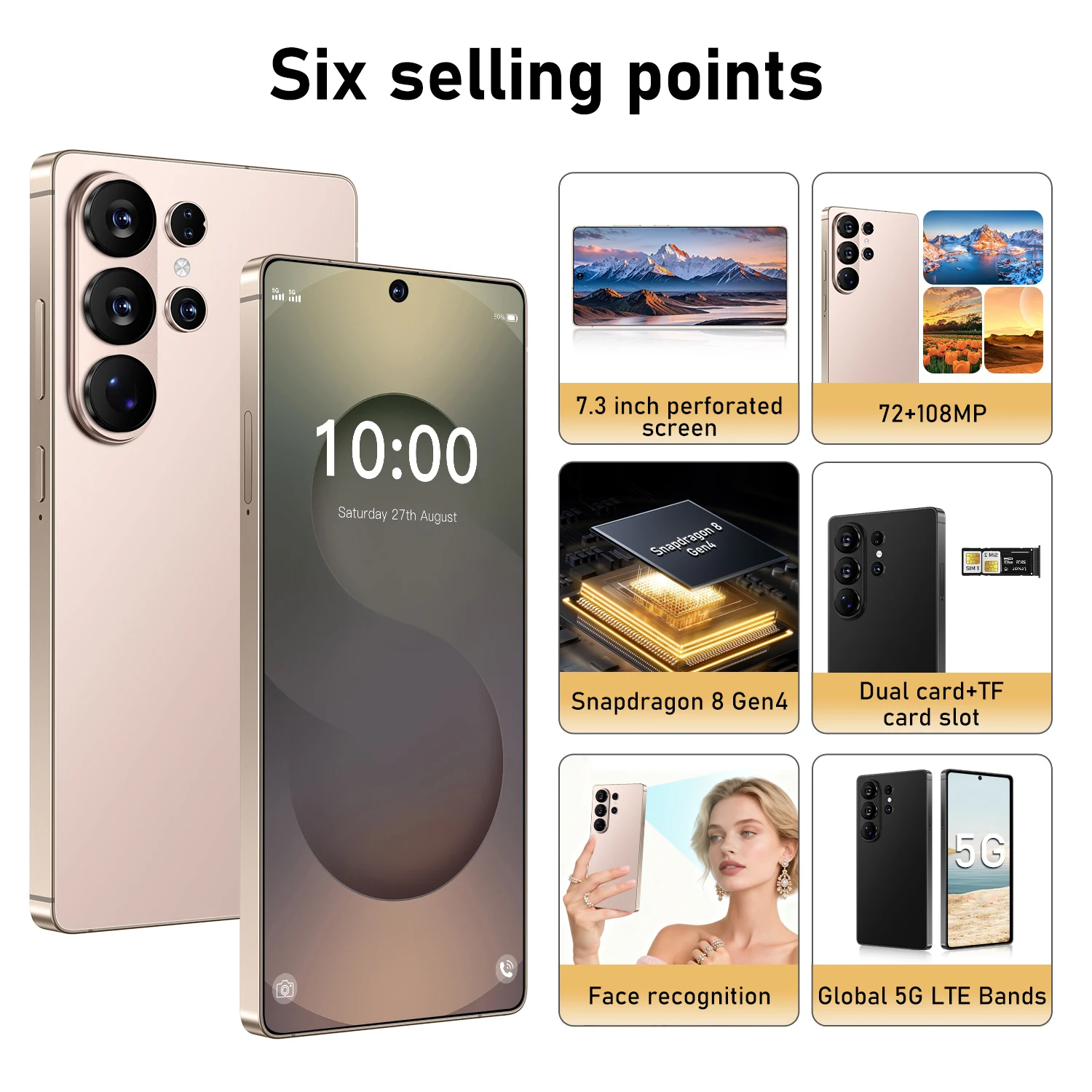 tv big screen 12+512GB S26 Ultra S26ultra mini installment mobile phone ...