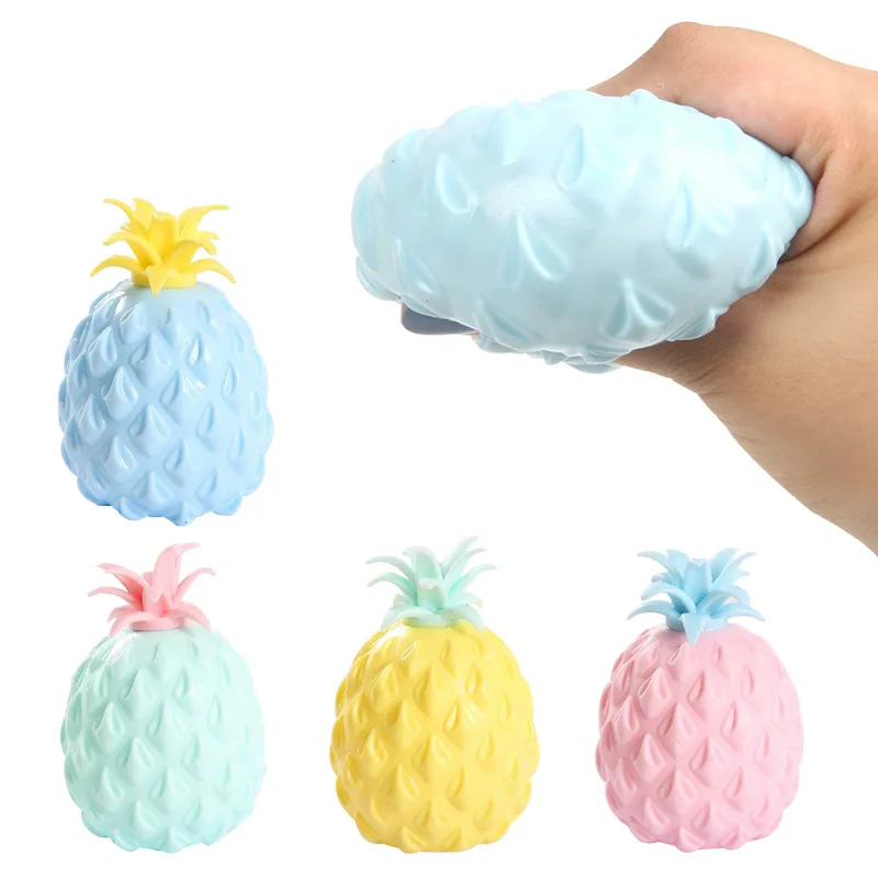 Fidget Toys Pineapple Stress Ball Fruit Fidget Stress Ball Toys Squeeze ...