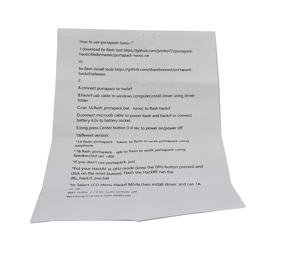 PACKBOXPRICE Portapack H2 - Portable SDR Receiver