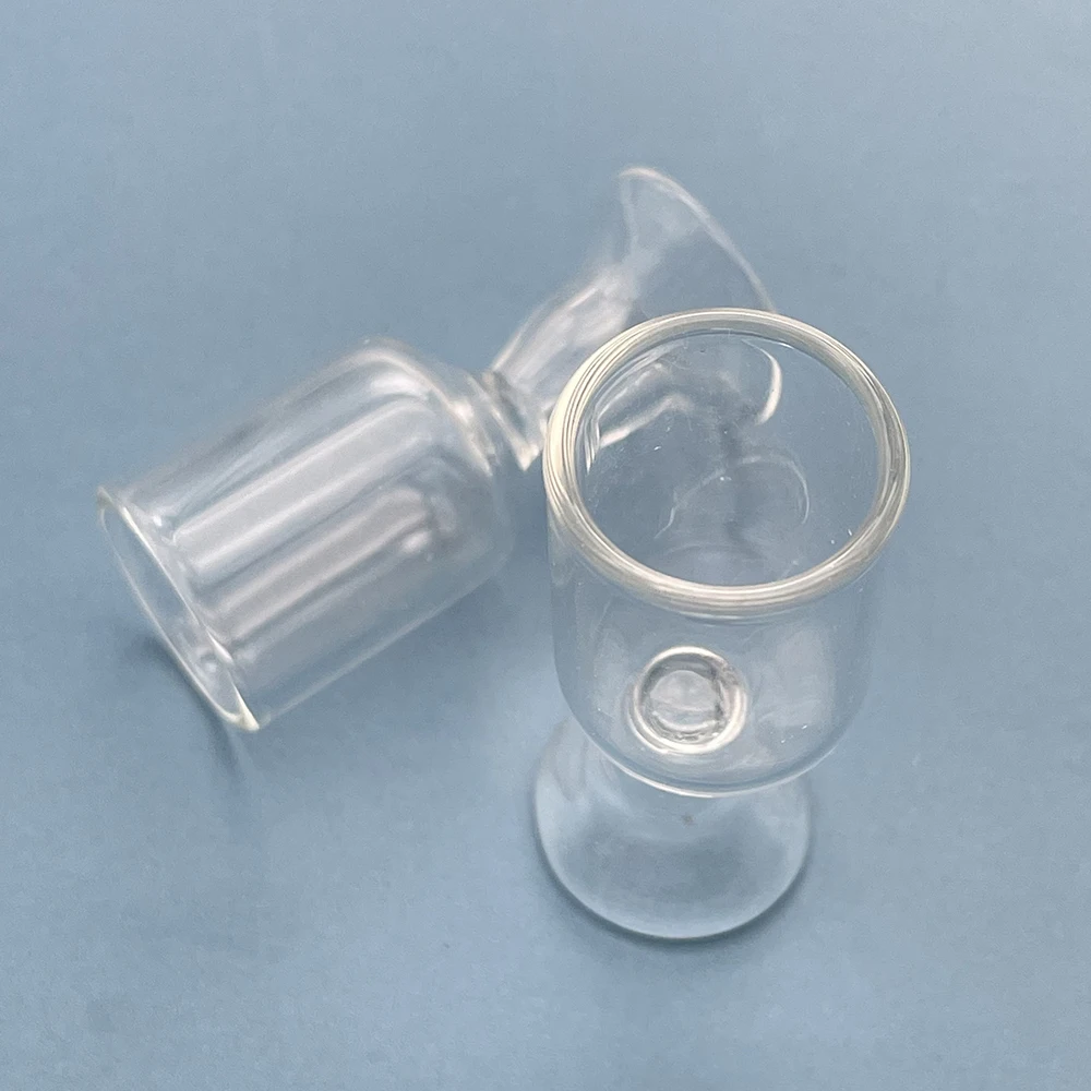 Poultry Glass Chicken Cock Semen Collection Cup 5ml Capacity Tank Artifical Insemination Device