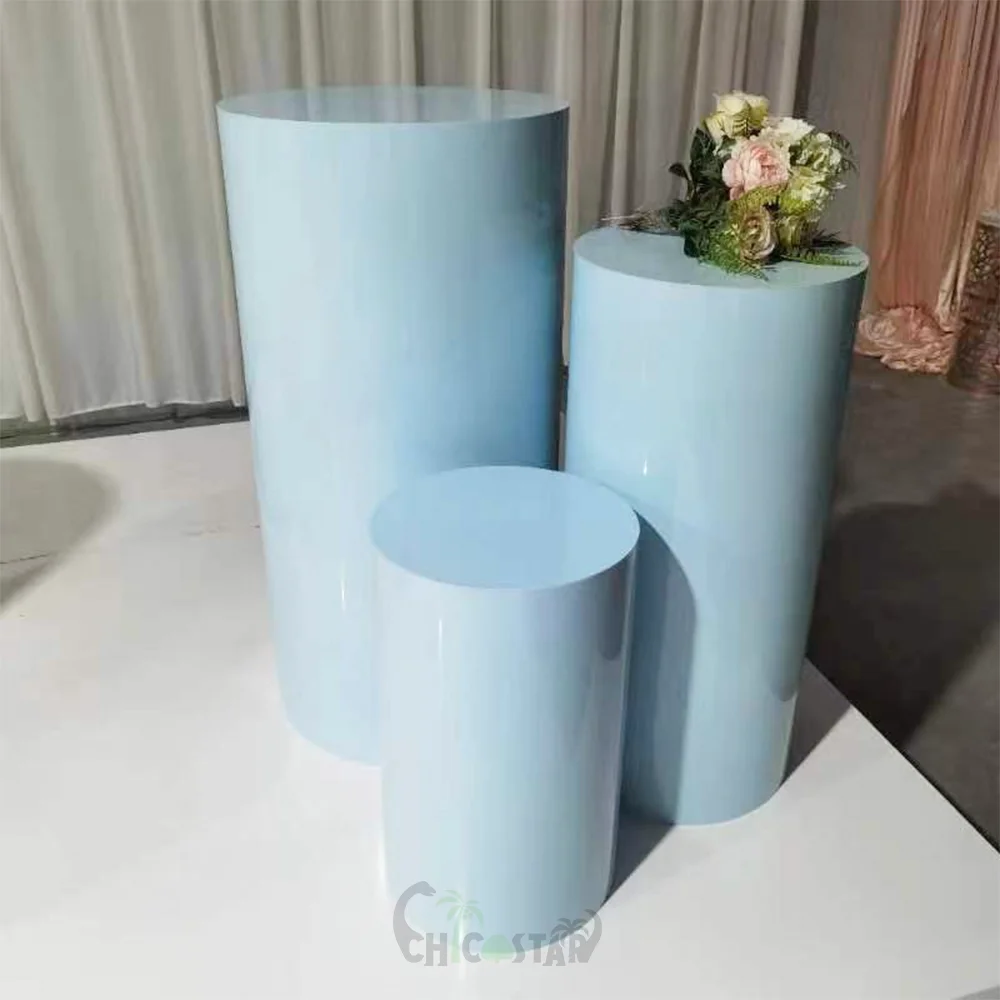 Wedding Dessert Cake Table Plinth Cylinder Round Plinth Stand Display ...