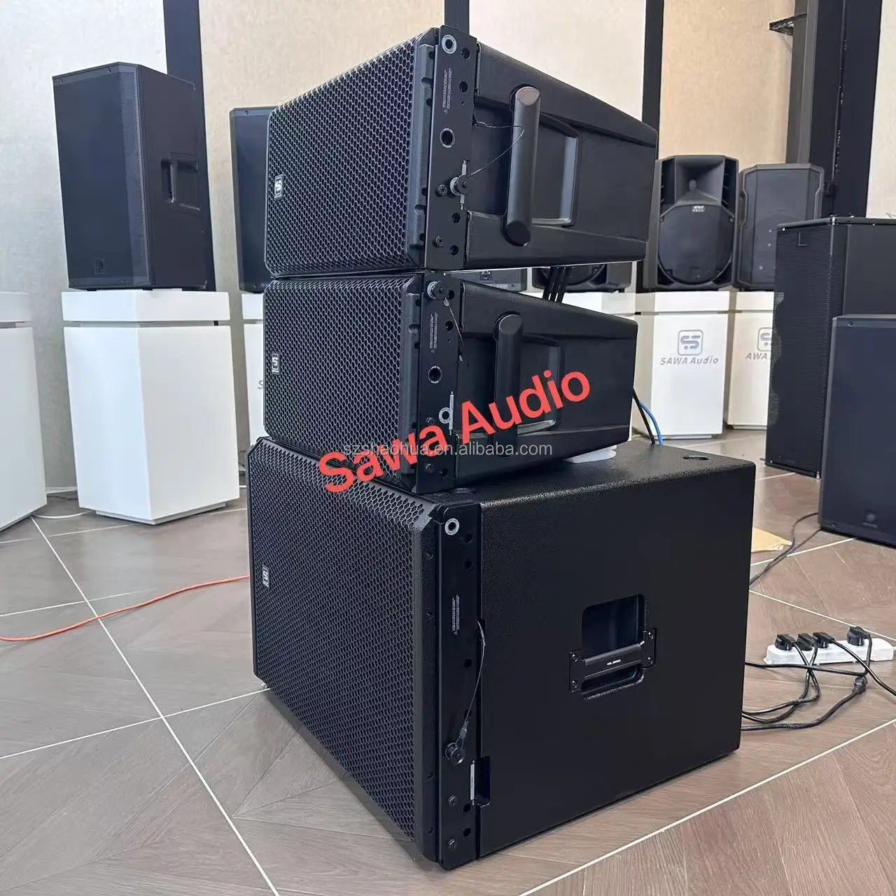 HDL 28-A Passive/active Dual 8 Inch Powered Sound System Hdl 28a Line ...