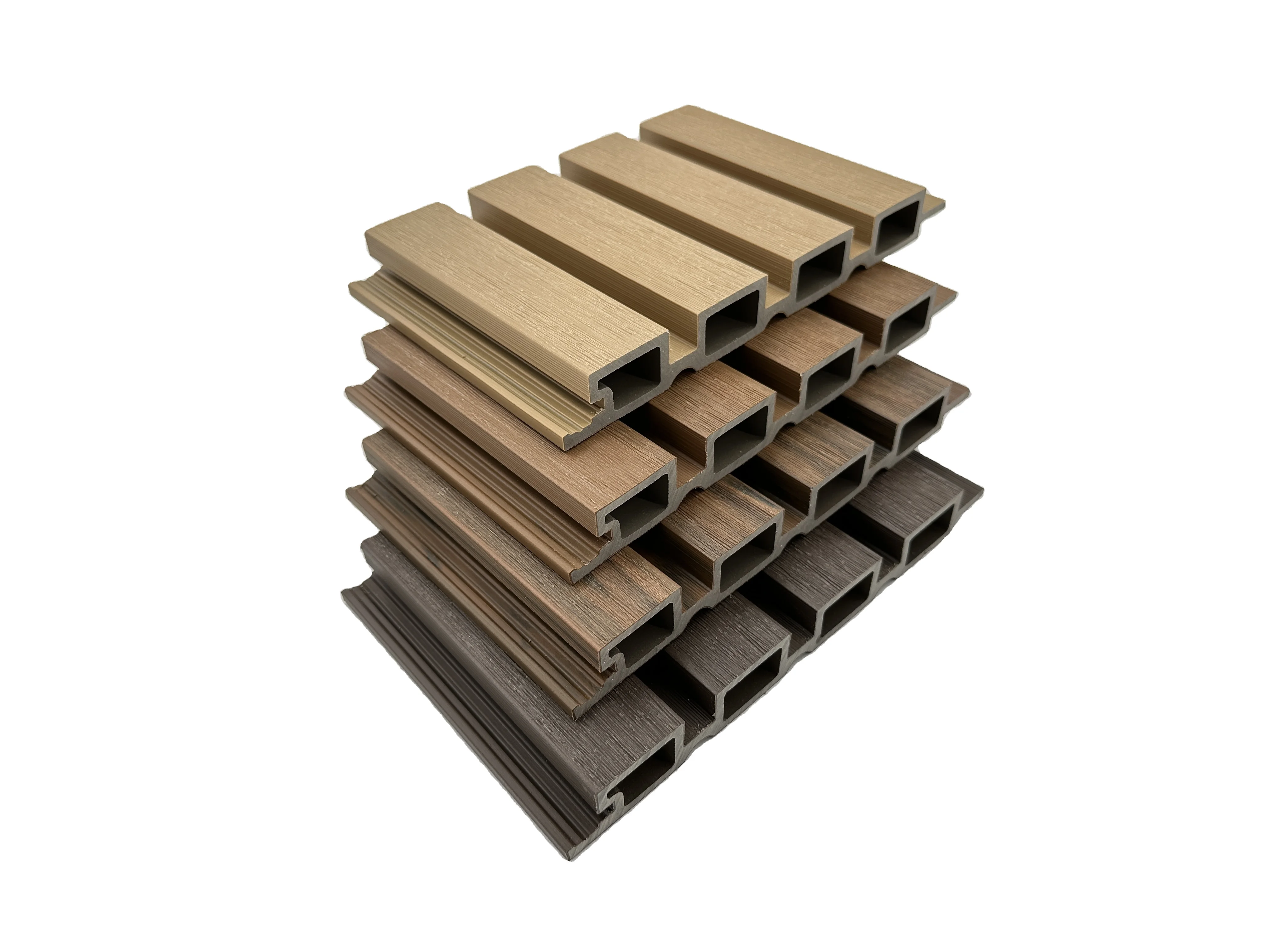 Co-extruded Fluted Cladding Panel Wall Cladding Wpc Exterior Outdoor ...