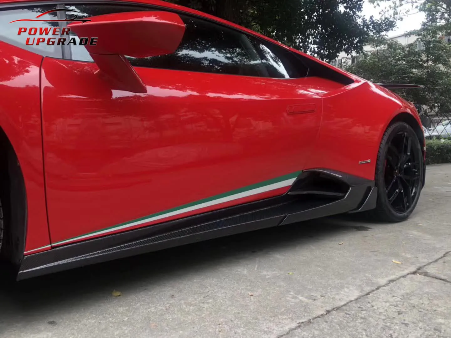 M Style Carbon Fiber Front Bumper Front Lip Side Skirt Diffuser Spoiler ...