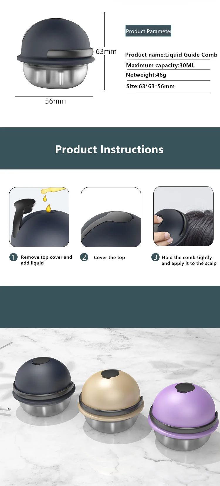 Promotional Applicator Different Types Of Combs Washing Scalp Hair ...