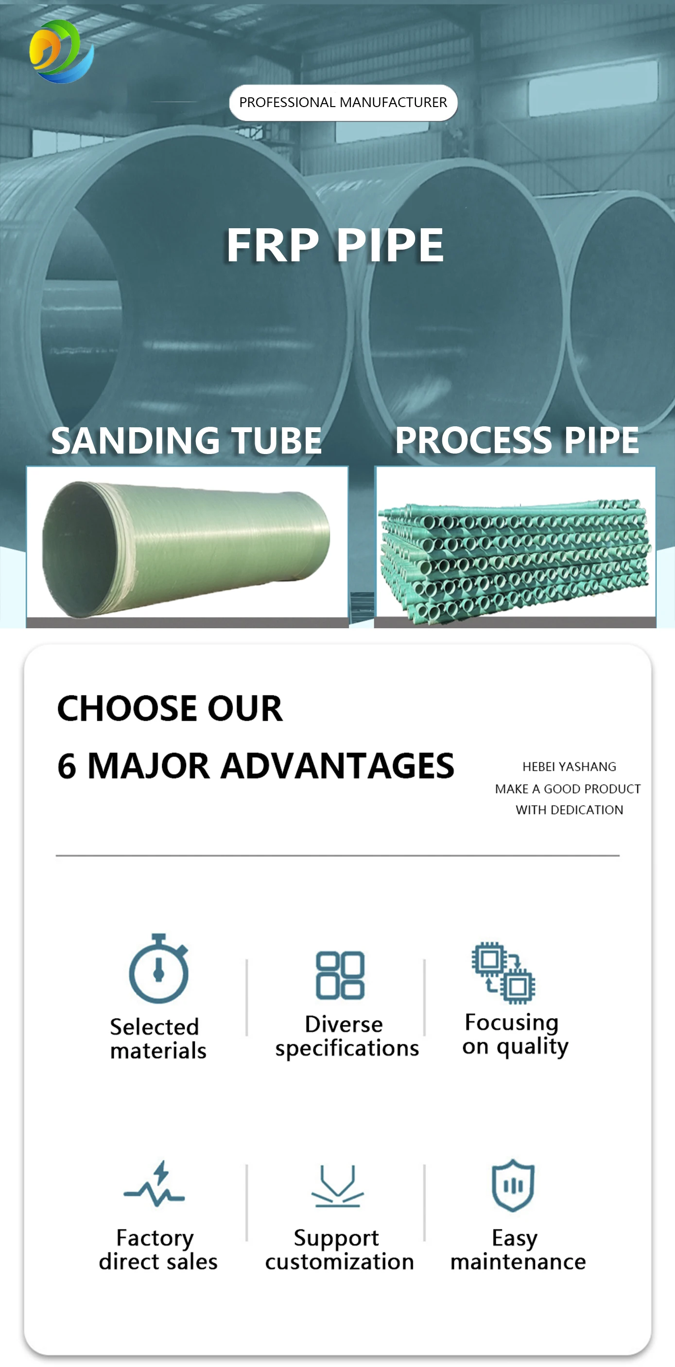 Professional Manufacturing Of Frp Grp Pipes For Fiberglass Pipes - Buy ...