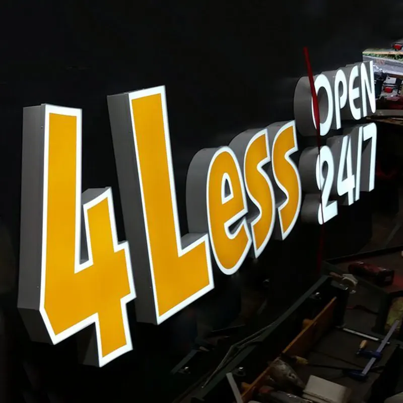 Outdoor Indoor Shop Bar Brand Custom Acrylic Bright Signage 3D Letter ...