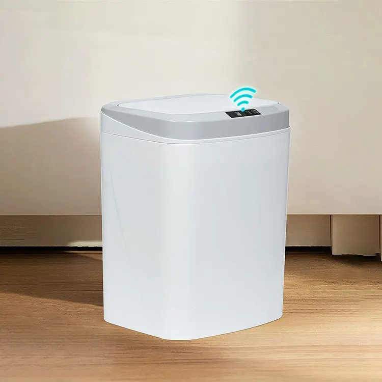 Vacuum Compost 16 Litre White Bin Touchless Sensor Intelligent Rubbish ...