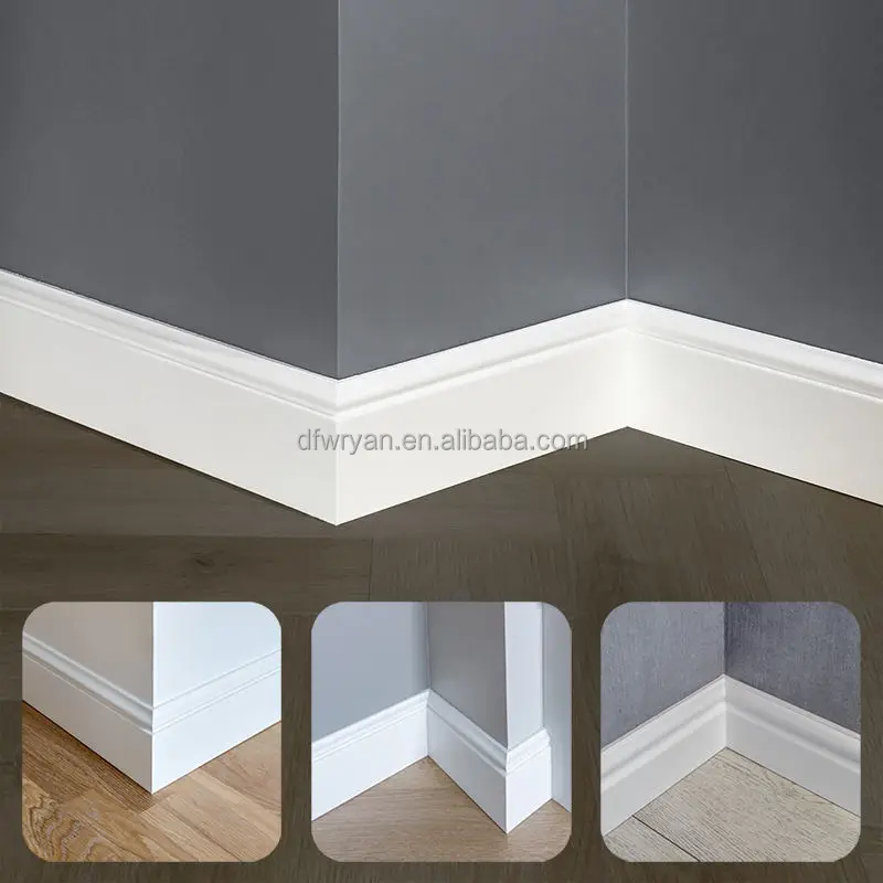 UV Finished/pvc Wrapped/pu Paint/white Primed MDF Trim Moulding ...