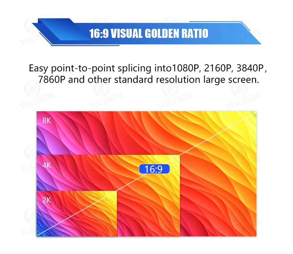 Custom Size 8K4K SMD Micro LED Display Screen for Advertising