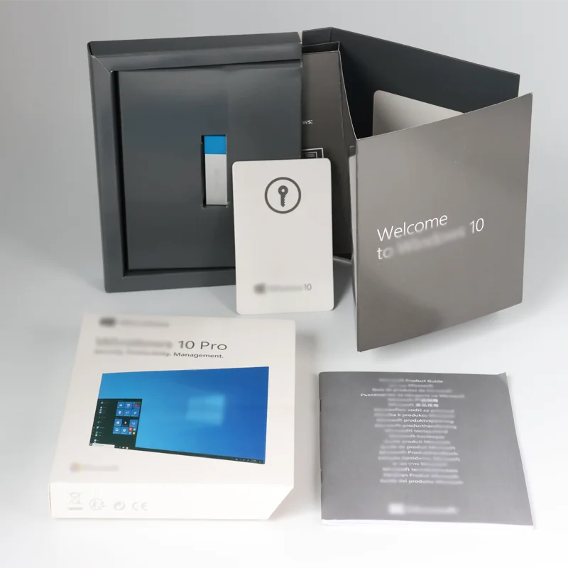 Win10 Pro English Version FPP Box USB3.0 COA Certification OEM Global ...