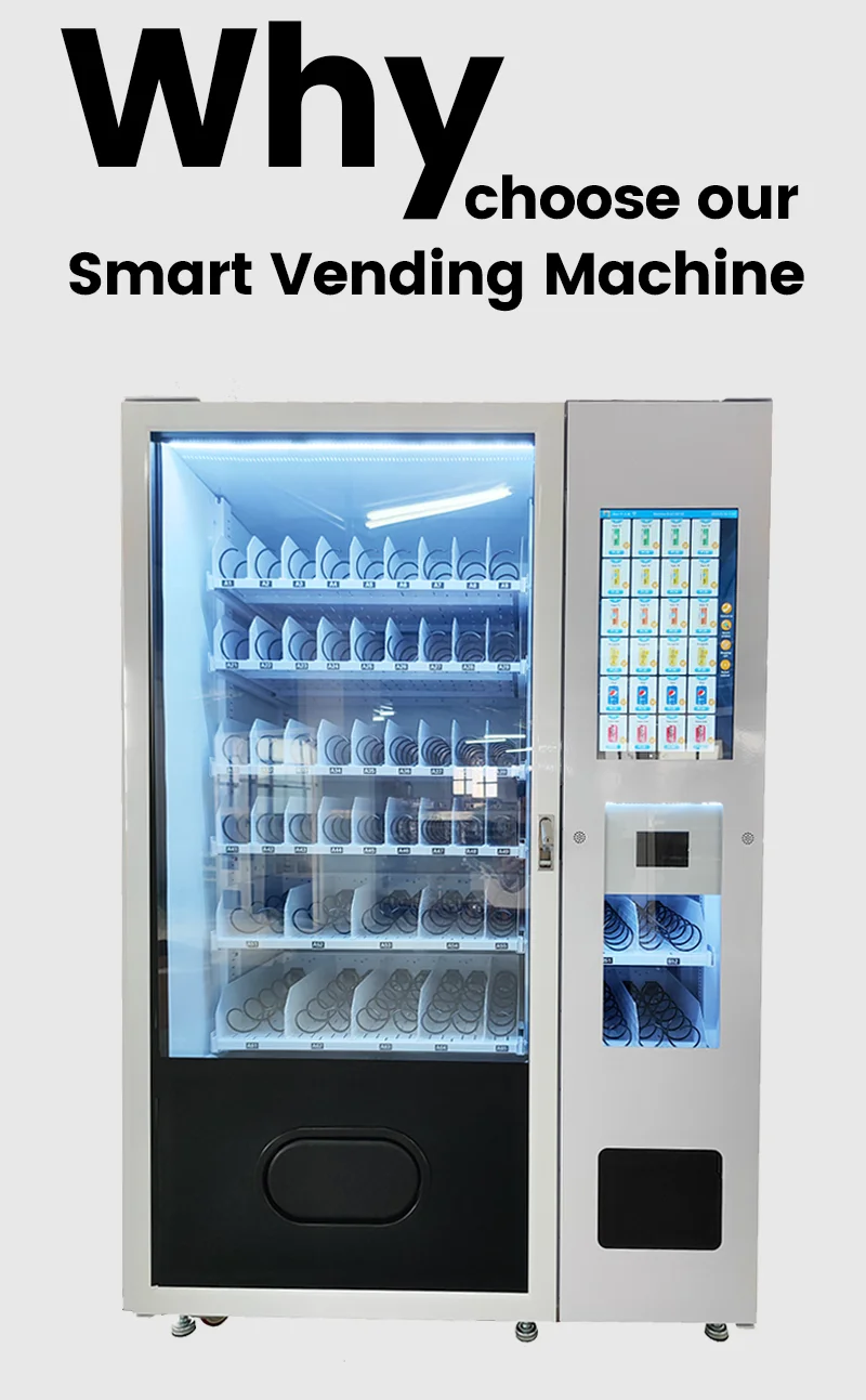 Combo Snack Drink Vending Machine with Cooling System & Nayax Card Reader