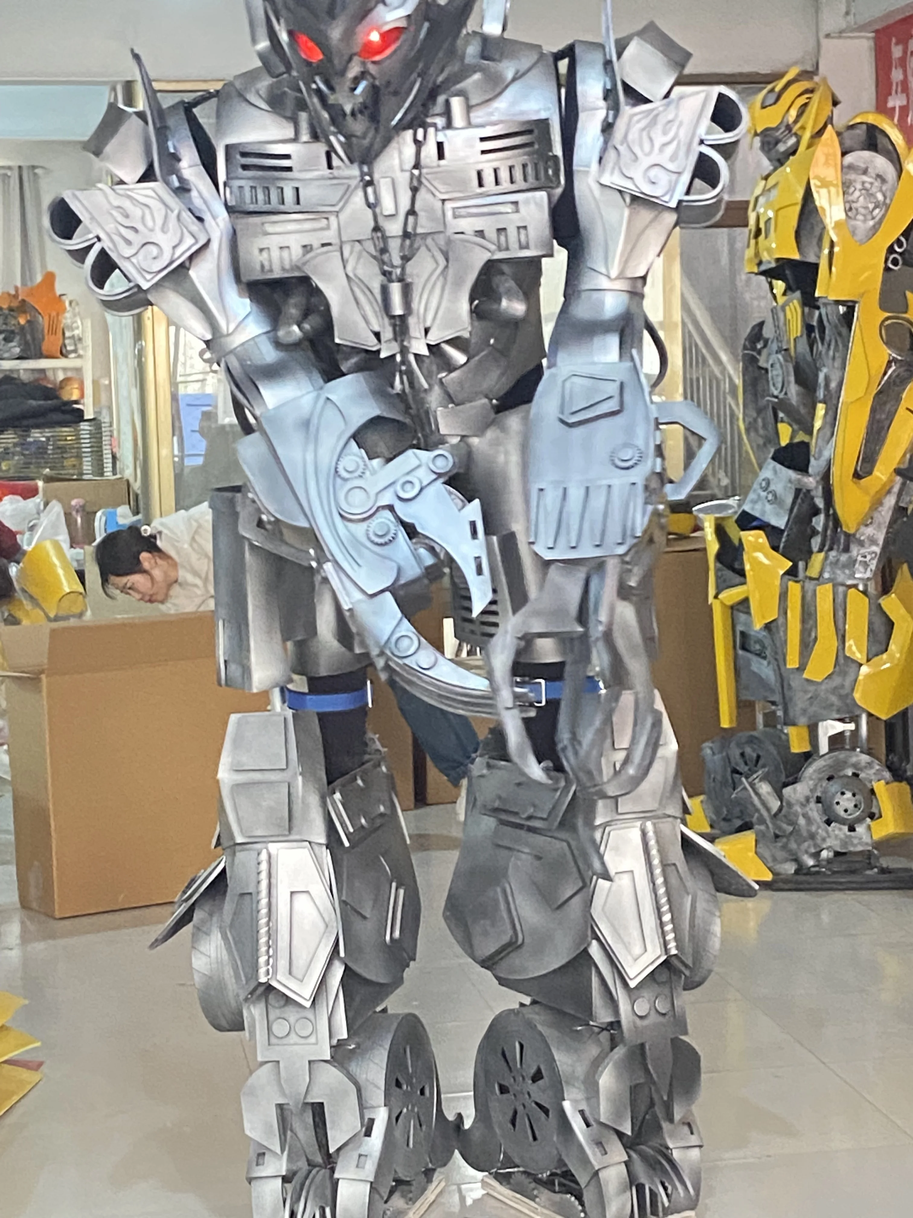 Giant Wearable Robot Mascot Costume 2.7m Tall Realistic Robot Costume ...