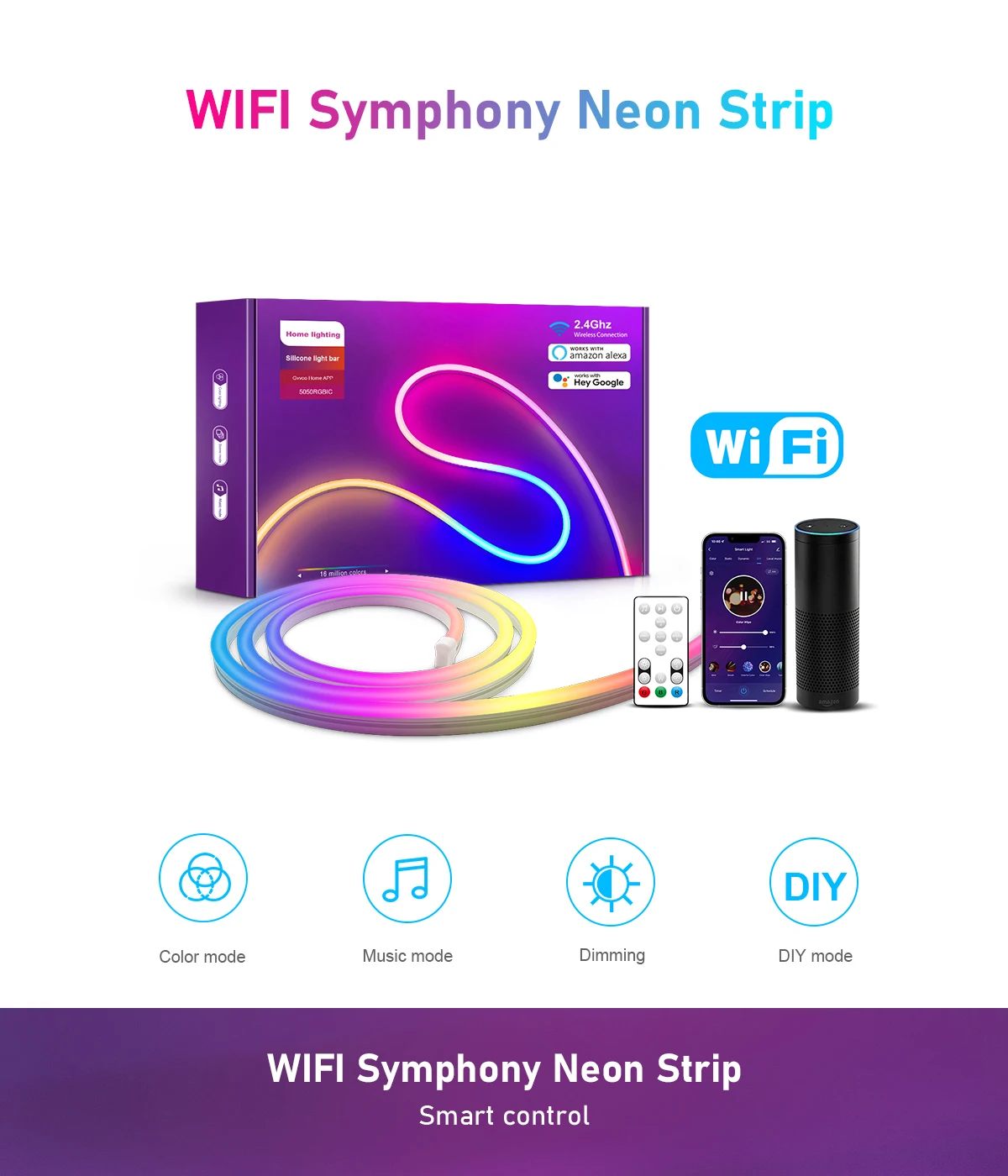 Bluetooth Mobile App Dazzle Colour Rgb 5m With Remote Music Controller 24v 72leds/m 5050 12v ...