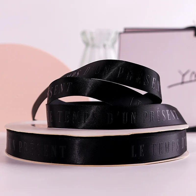 Custom Printed Logo Satin Ribbons Thermal Transfer Ribbon Satin ...