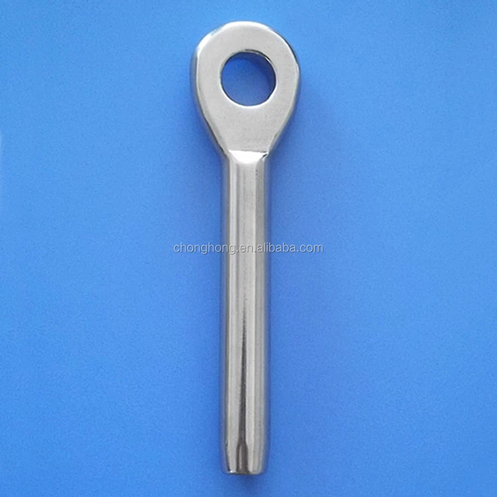 High Polished Swage Eye Terminal End Fitting Stainless Steel T316