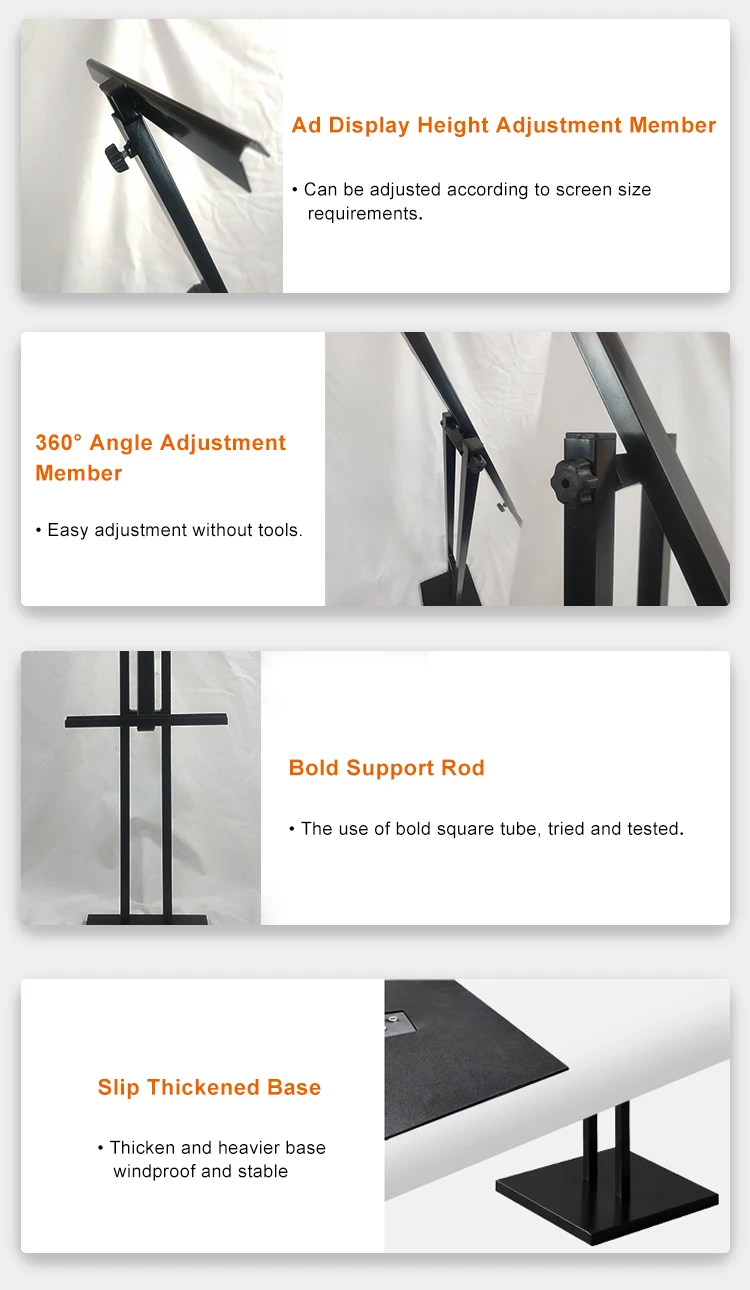 Simple Installation Lifting Telescopic Vertical Floor-type Advertising ...