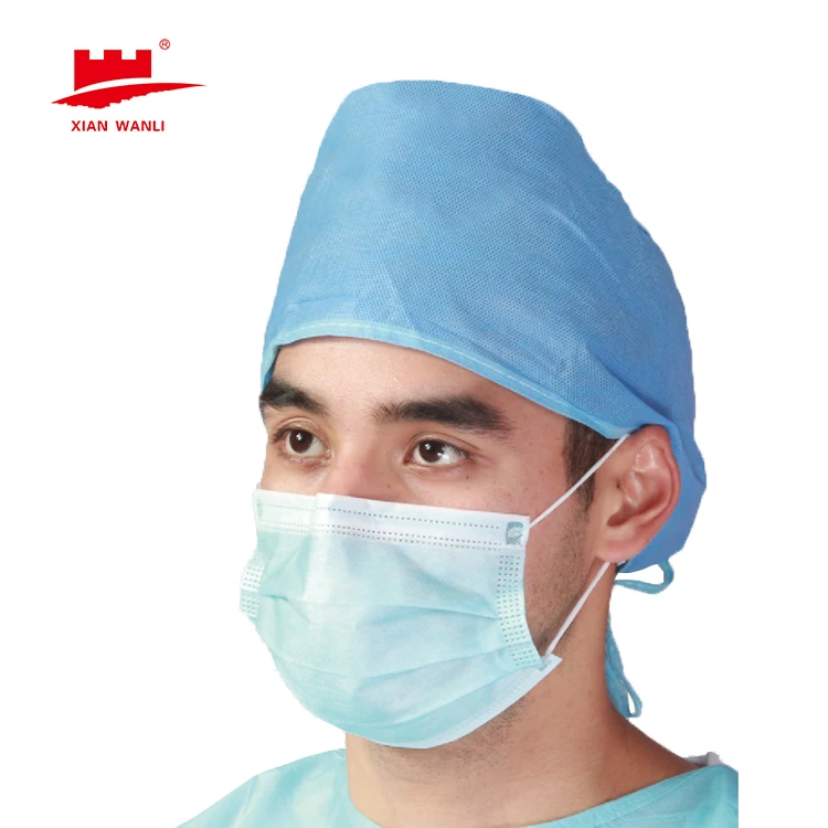 Fog Free Face Mask With Shield Tie-on 3ply Fluid Resistant 80 Level 1 ...