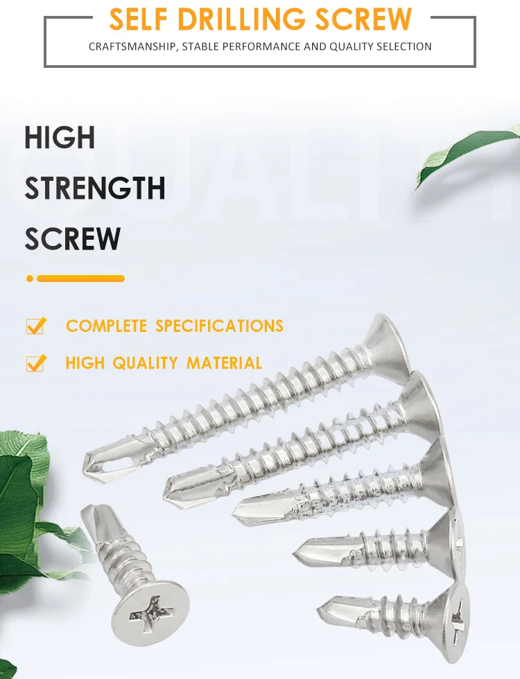 Torx Countersunk Head Self Drilling Tek Screw Wood to Metal