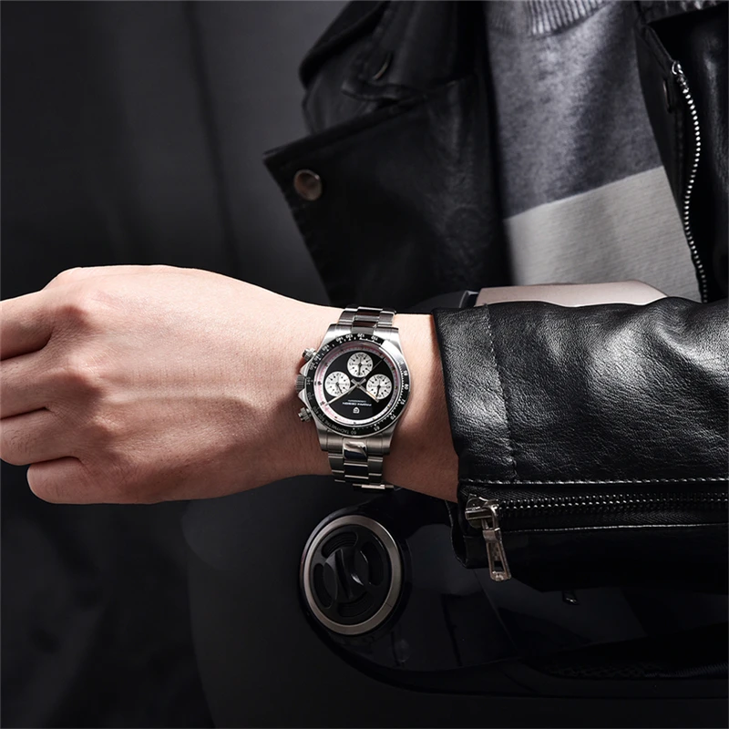 PAGANI DESIGN Men's Luxury Quartz Chronograph Watch with Stainless ...