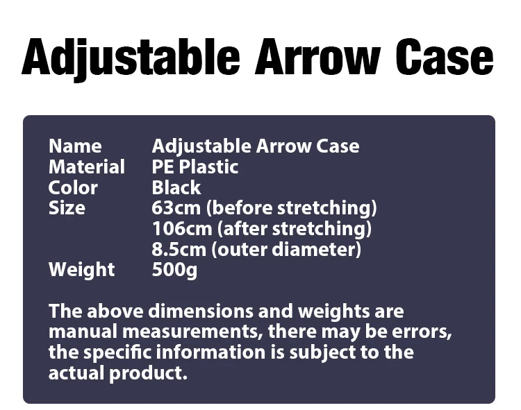 Sanding Archery Adjustable Arrow Case Black Extendable Arrow Tube - Buy ...