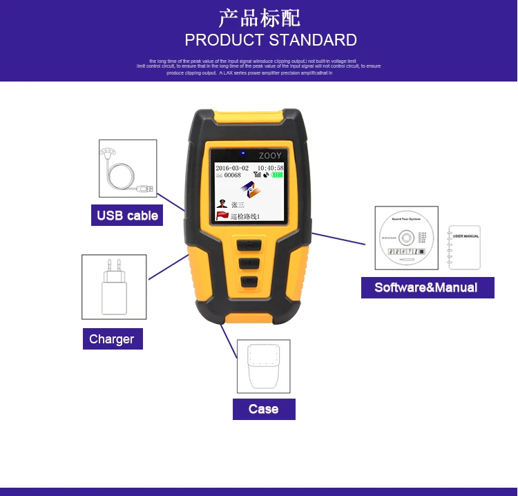 Security Building Rfid Reader Fingerprint Recognition Guard Tour System ...