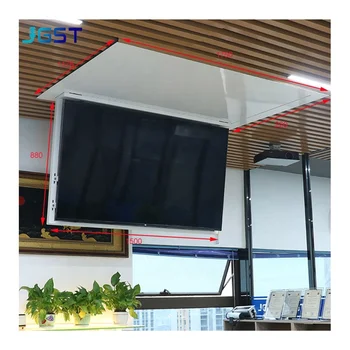 Ceiling Drop Down Tv Mount 105 Degrees Motorised Tv Lift Hidden Design ...