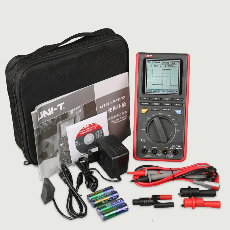 Uni-t Ut81b Handheld Oscilloscope 8mhz 40ms/s Real-time Sample Rate ...