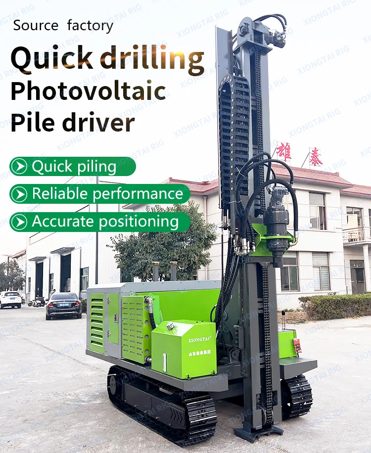 Multi-purpose Hydraulic Machine Borehole Tractor Ground Screw Pile ...