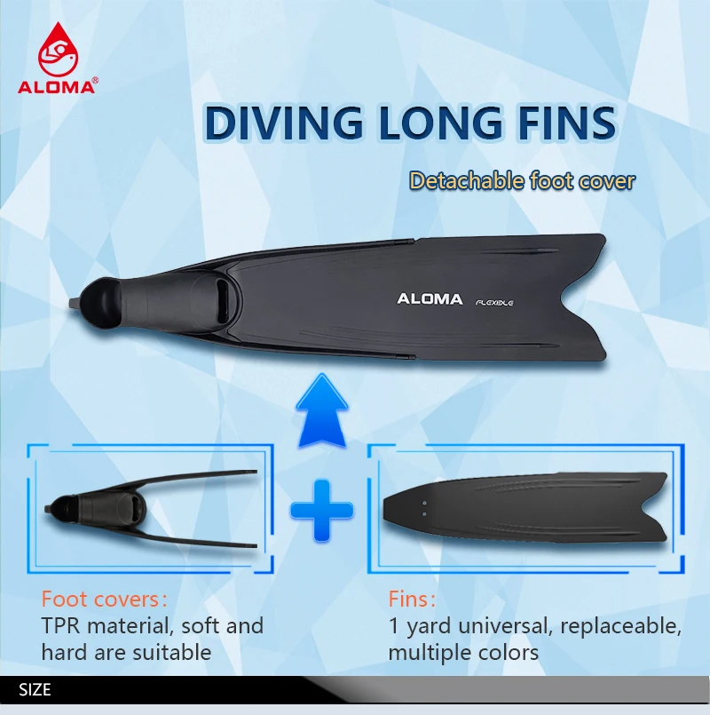 Wholesale Diving Fins - Durable, Clear PP TPR Long Fins