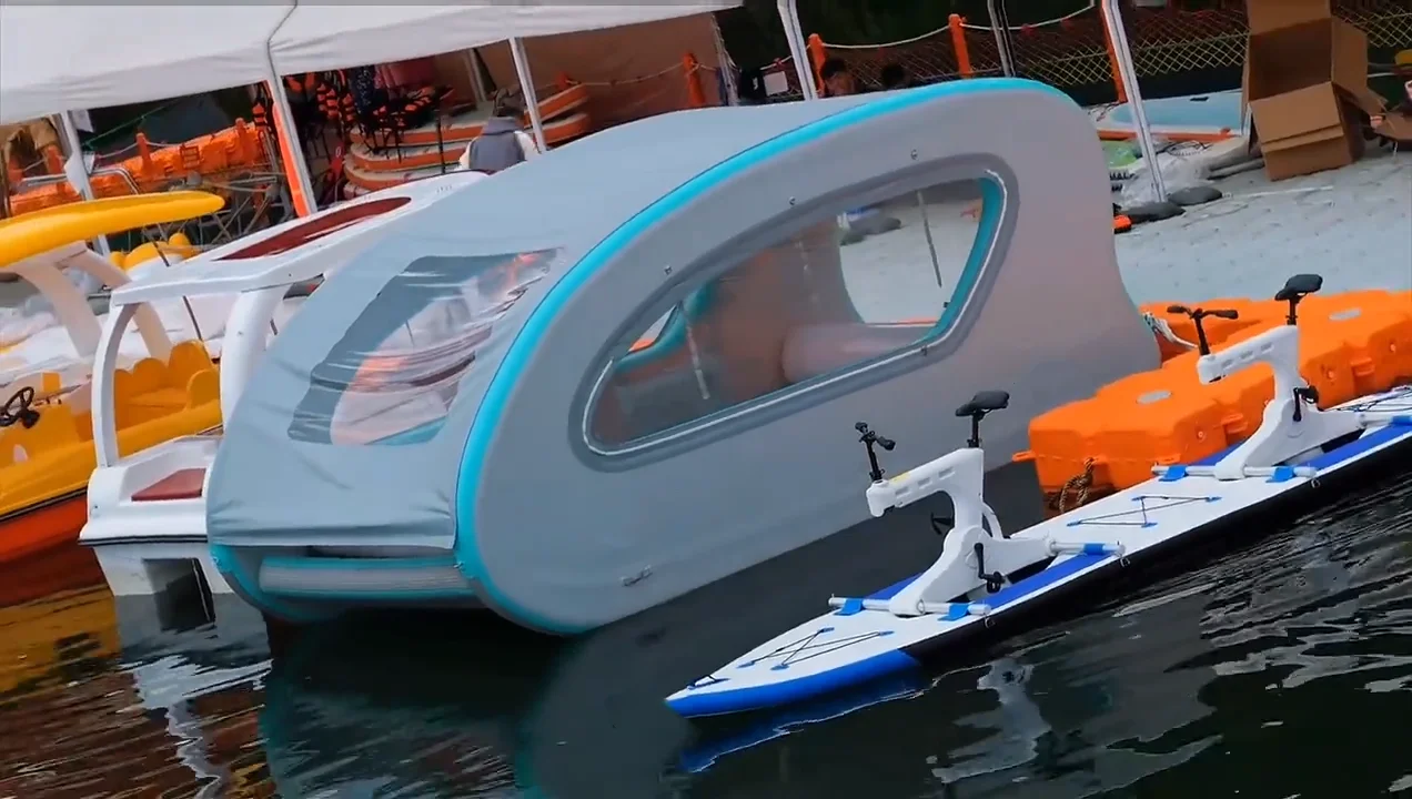 Luxury Catamaran Float Tube Boat - Inflatable House Boat