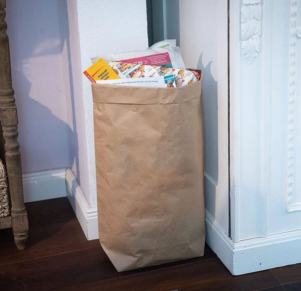 Waterproof Biodegradable Brown Kraft Paper Lawn Leaf Trash Yard Waste ...