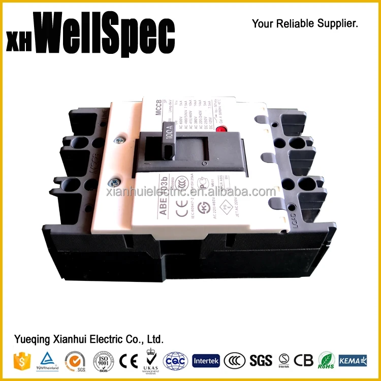 Mccb Circuit Breaker Motorized Mccb Abe 103b/3p 100a - Buy Mccb Circuit ...