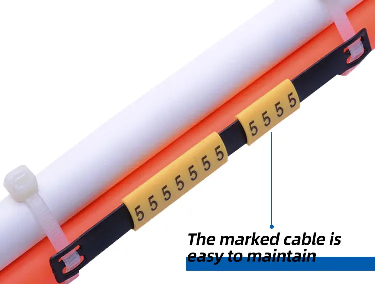 Ec-type Electrical PVC Cable Marker Strips - Durable & Versatile